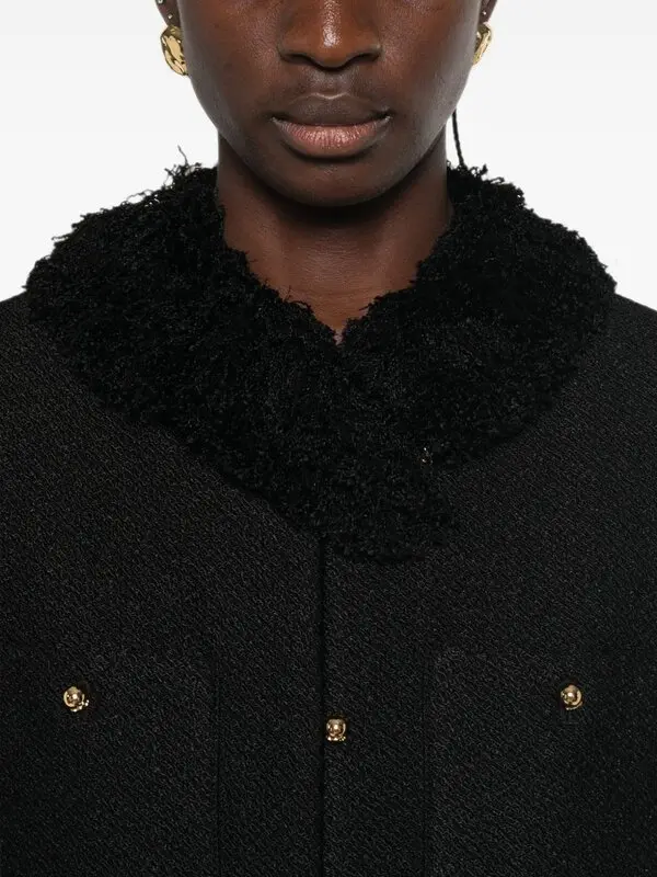 Celine Fringed Wool Blend Jacket