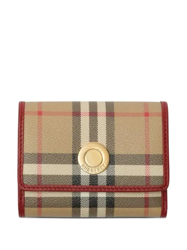 Burberry Small Check Folding Wallet - Multicolor