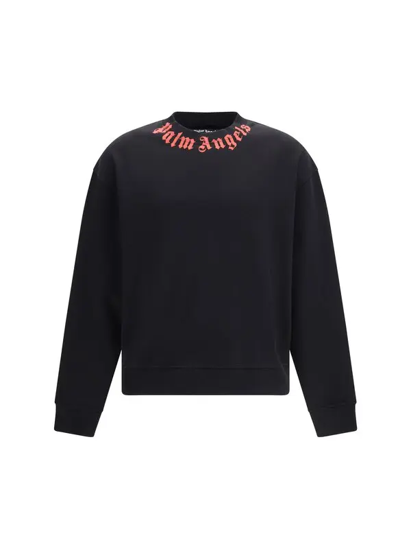 Palm Angels Neck Logo Sweatshirt