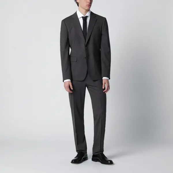 Dsquared2 Grey Single-breasted Suit In Wool Blend - Gray