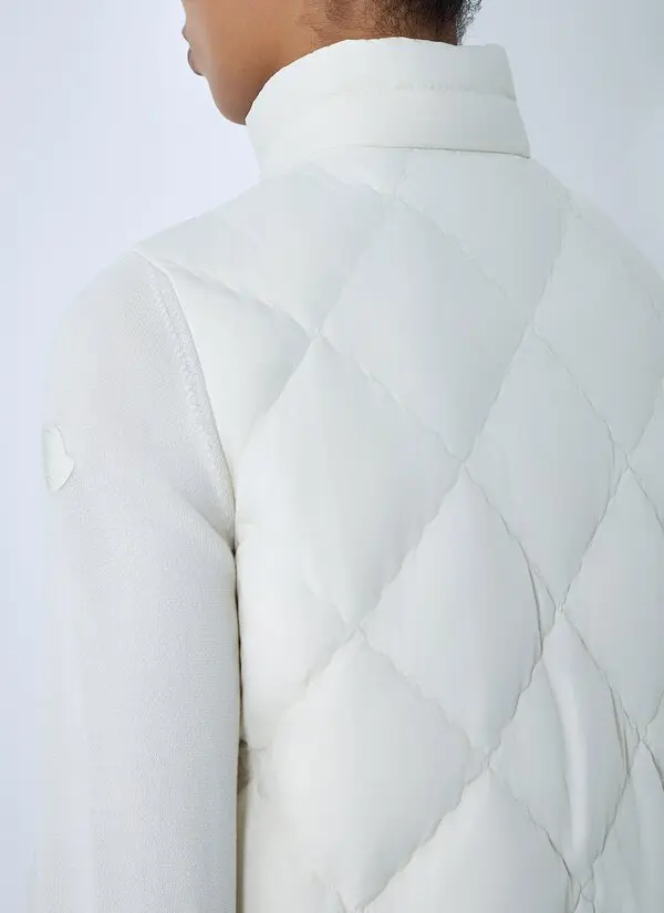 Moncler Diamond-quilted Gilet - White