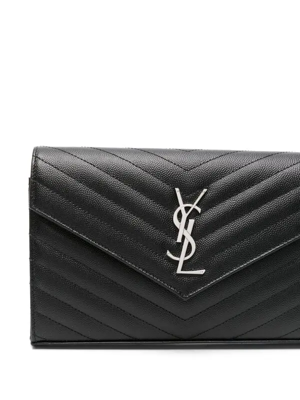 Saint Laurent Cassandre Wallet On Chain - Multicolor