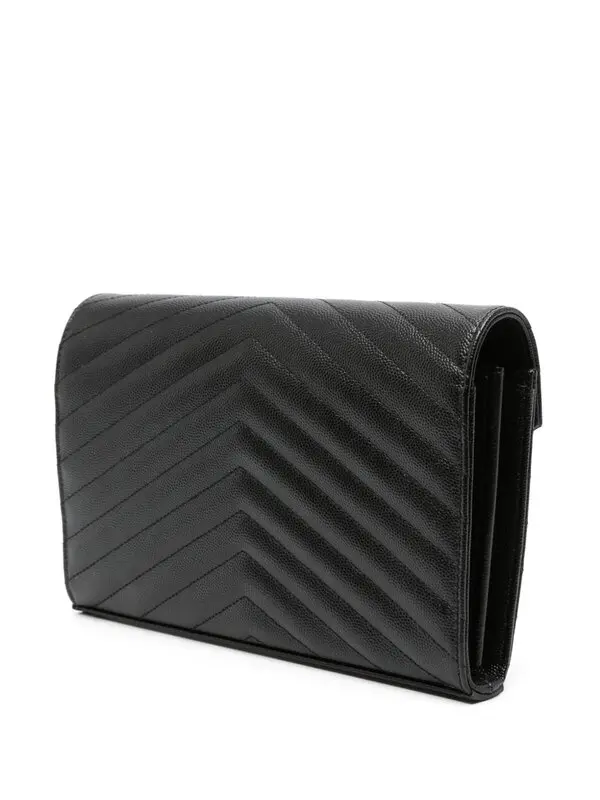 Saint Laurent Cassandre Wallet On Chain - Multicolor
