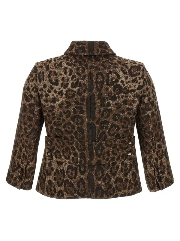 Dolce & Gabbana Leopard Jacquard Blazer