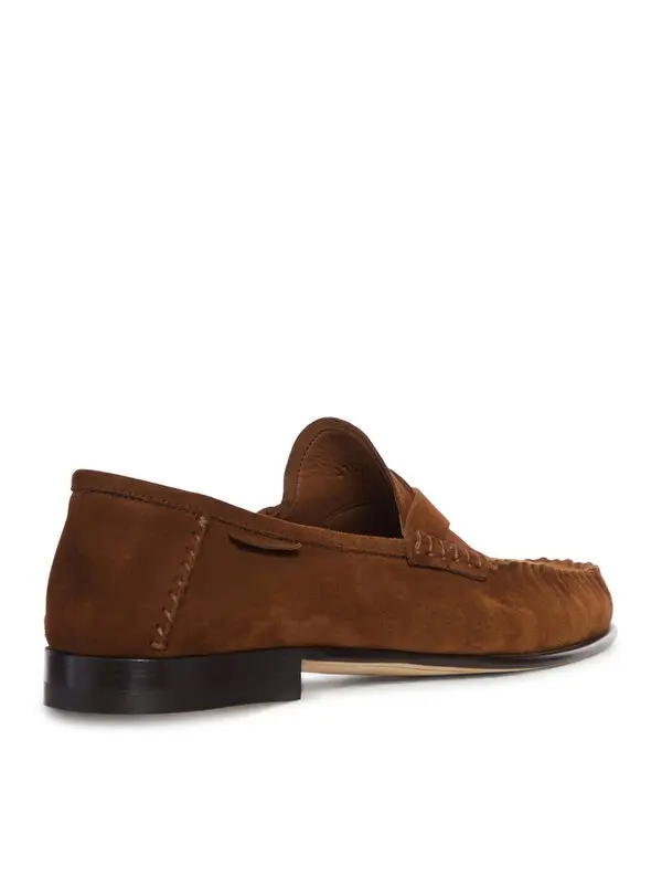 TOM FORD Ripley Suede Loafer With Braided Band