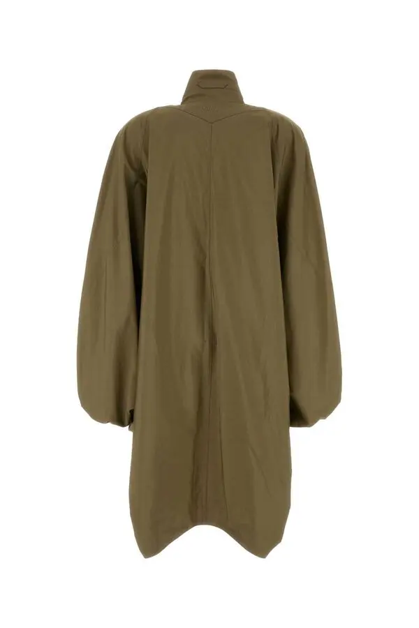 Chloé Poplin Overcoat - Green
