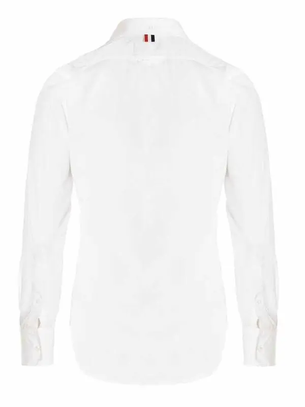 Thom Browne Solid Poplin Shirt - White