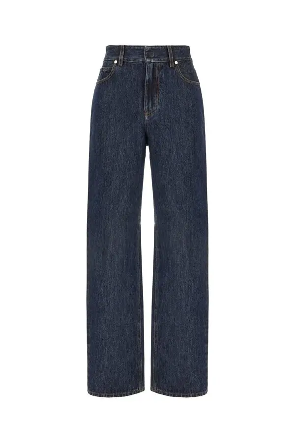 Fendi Monogram Straight Leg Jeans - Multicolor
