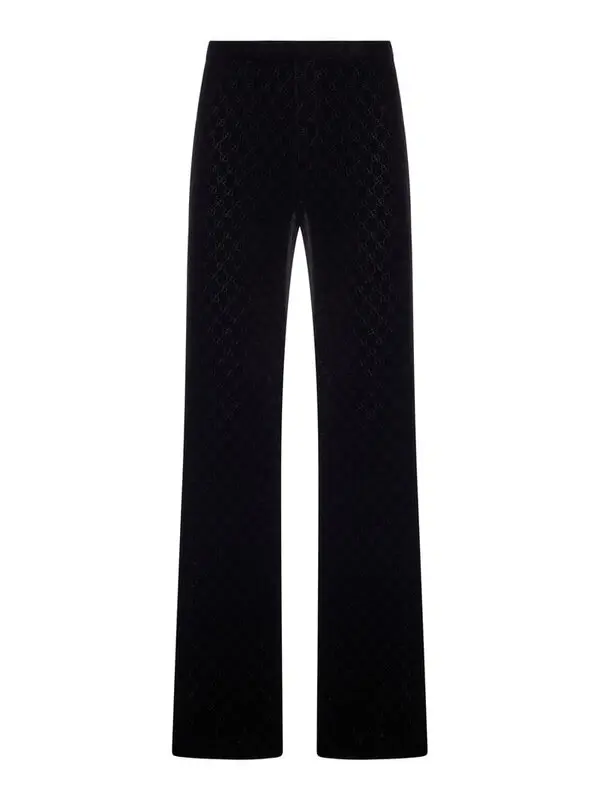 Gucci Gg Stretch Dévoré Velvet Trousers