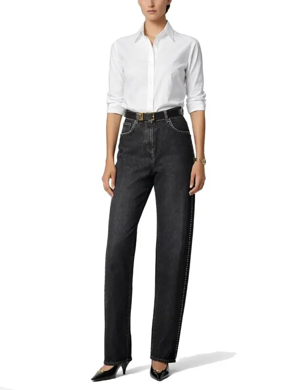 Versace High Waist Jeans - Black