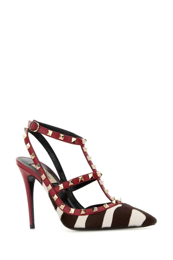 Valentino Garavani Printed Calf Hair Rockstud Pumps - Multicolor
