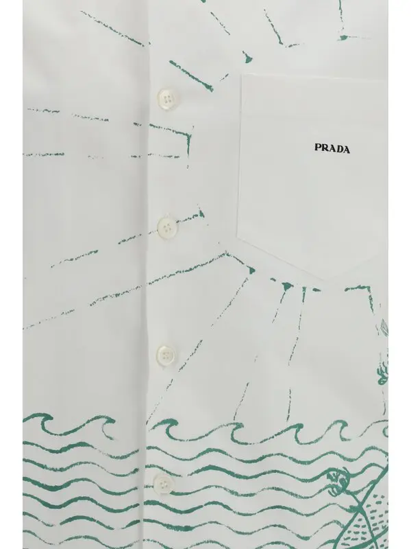 Prada Oversized Wave Print Shirt