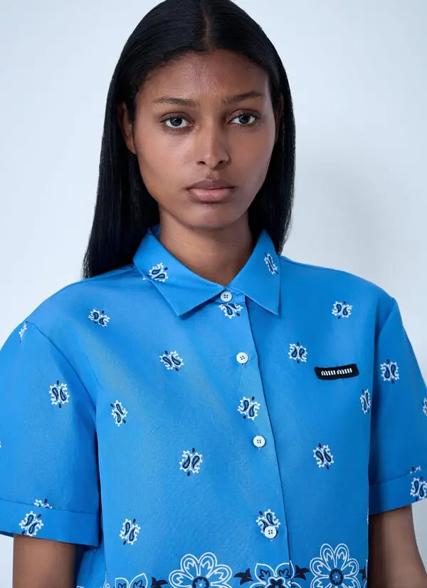 Miu Miu Bandana Shirt