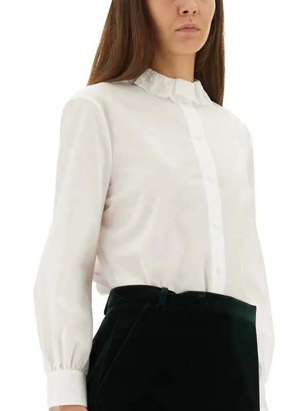 Saint Laurent Pierrot Collar Shirt
