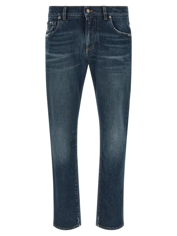 Dolce & Gabbana Logo Patch Jeans