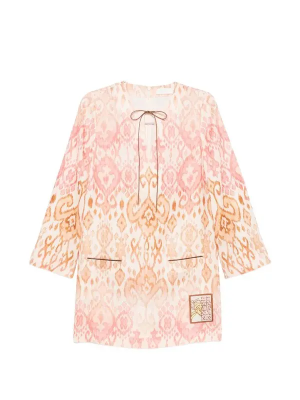 Zimmermann Aster Linen Mini Dress