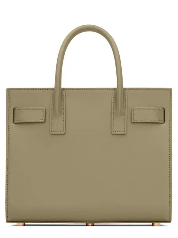 Saint Laurent Calfskin Sac De Jour Nano Handbag - Green