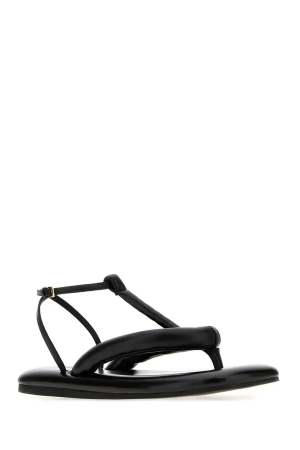 Givenchy Leather Boudoir Thong Sandals - Black