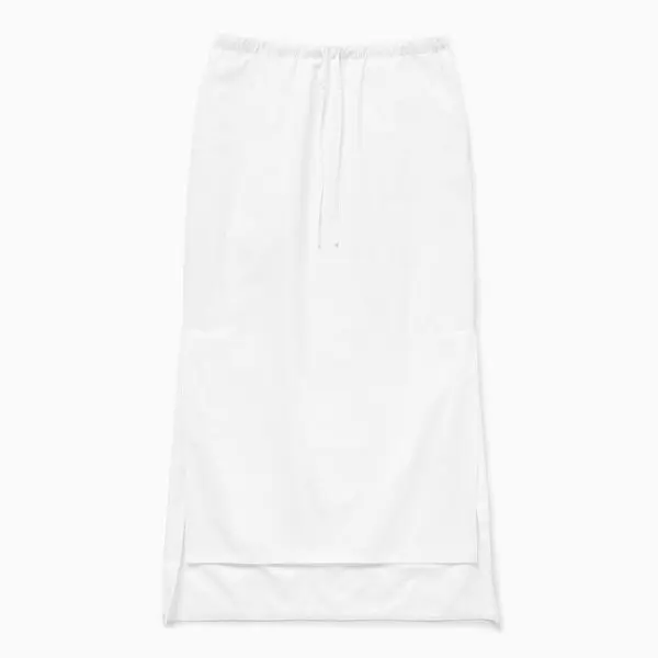 1989 STUDIO Long Asymmetric Skirt - White