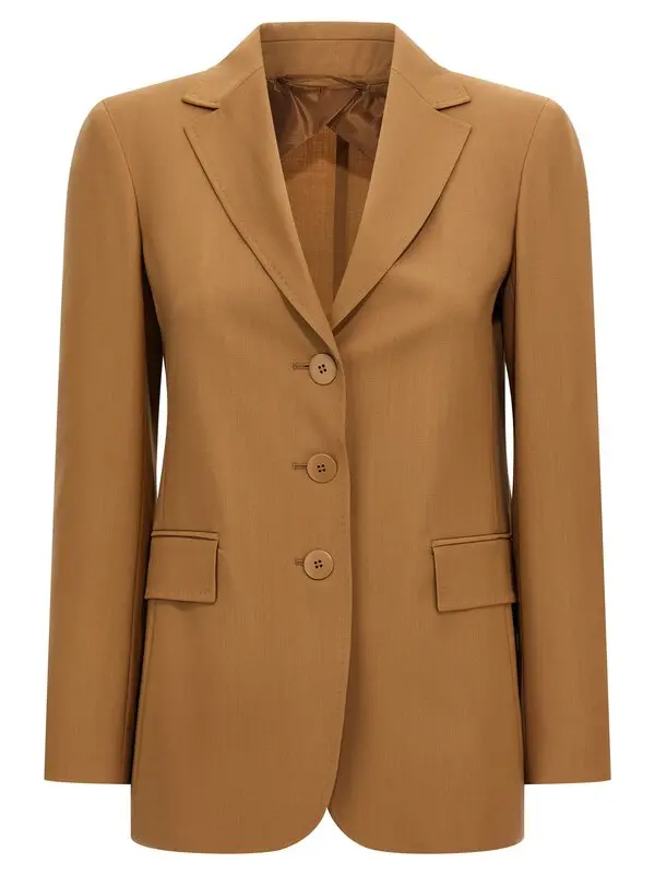 Max Mara Virgin Wool Blazer - Brown