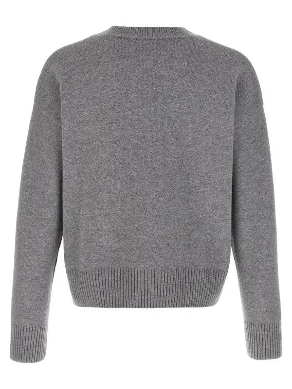 AMI Paris Puff Logo Patch Sweater