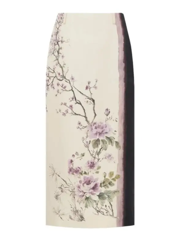 Dior Printed Midi Skirt