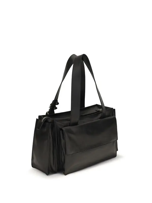Miu Miu Utilitaire Leather Shoulder Bag - Brown