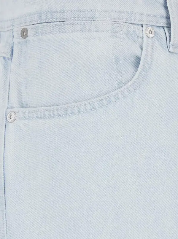 Stone Island Light Jeans With Logo Patch On The Back And Belt Loops In Denim For - Blue