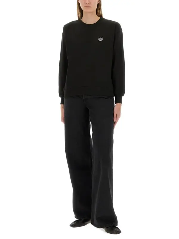 Kenzo Cotton Sweatshirt With Happy Tiger Patch