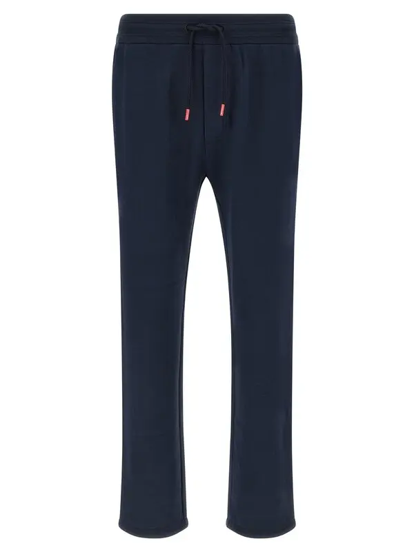 Kiton Cotton Tracksuit With Contrast Bands And Logo Embroidery