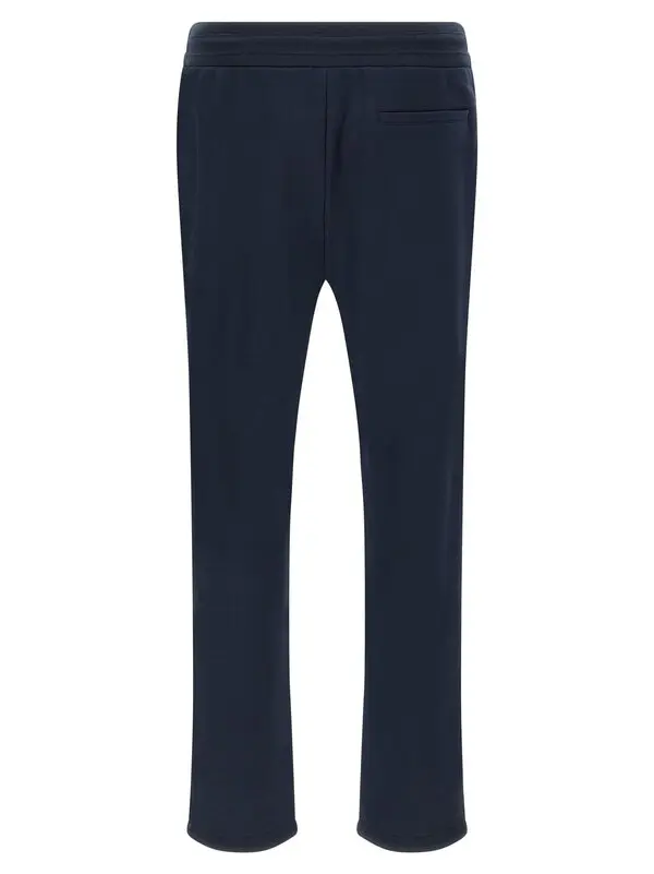 Kiton Cotton Tracksuit With Contrast Bands And Logo Embroidery