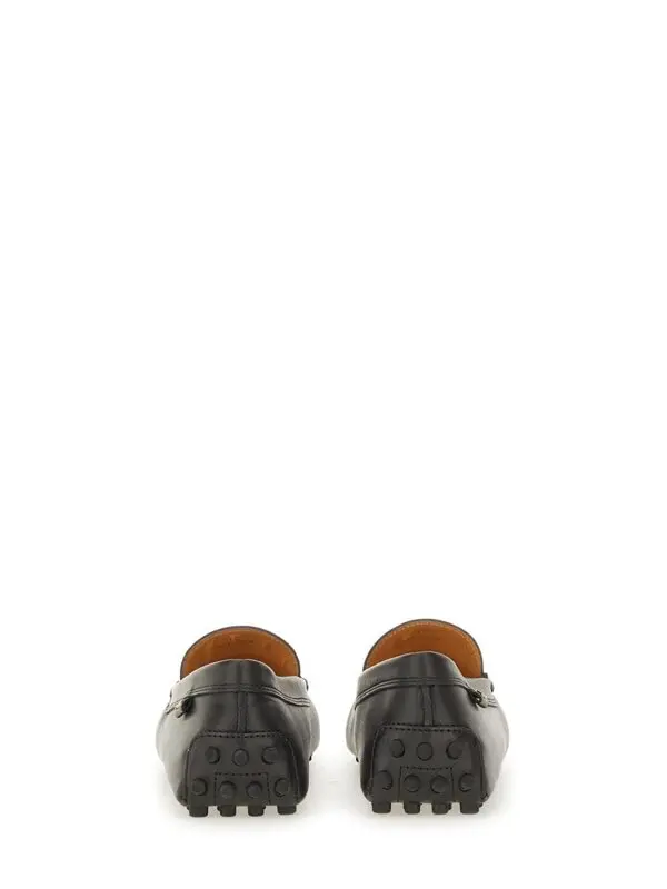 TOD'S Leather Gommino Loafer - Black