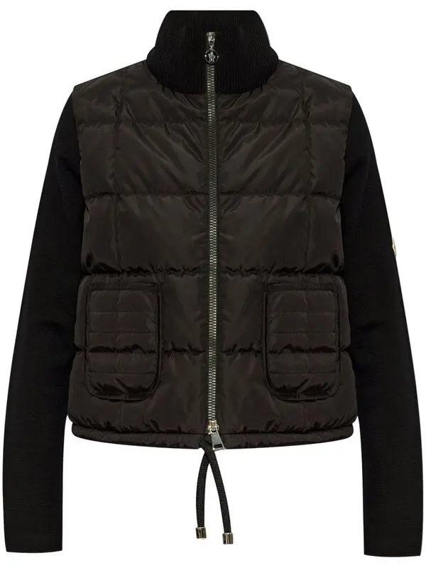 Moncler Padded Virgin Wool Cardigan - Multicolor