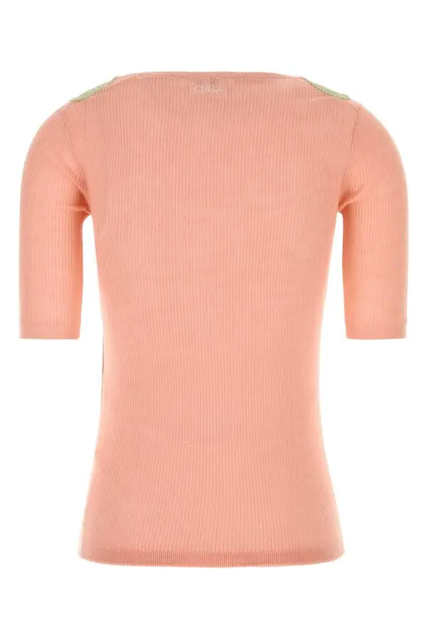 Chloé Wool T-shirt - Pink