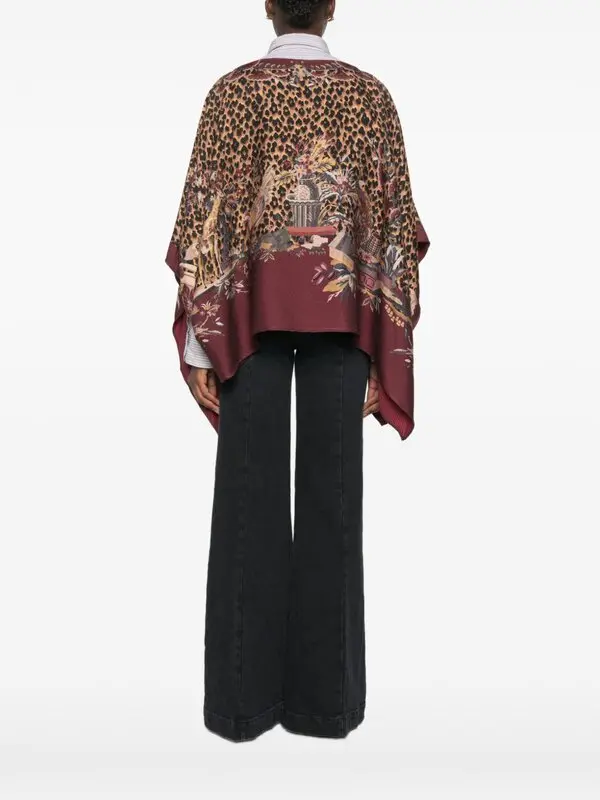 Etro Wool Blend Poncho