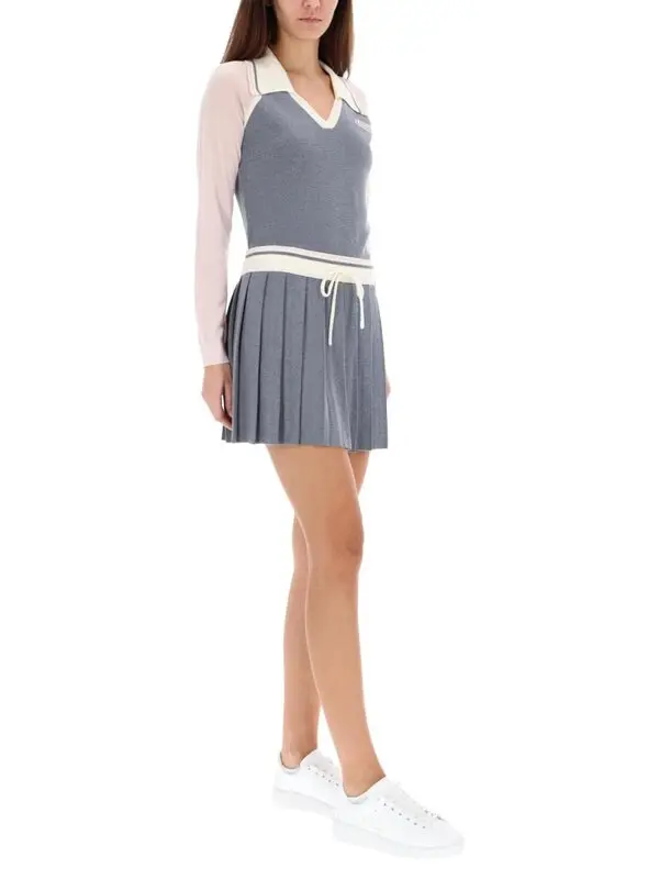 Casablanca Tennis Skirt - Silver