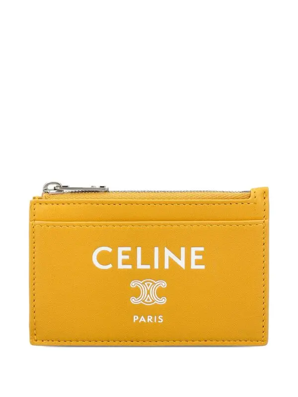 Celine Leather Credit Card Case - Multicolor