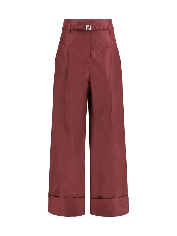 Fendi Taffeta Silk Pants