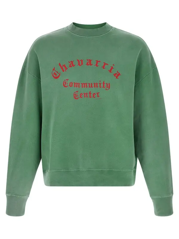 WILLY CHAVARRIA Chavarria Community Center Hooligan' Sweatshirt - Green