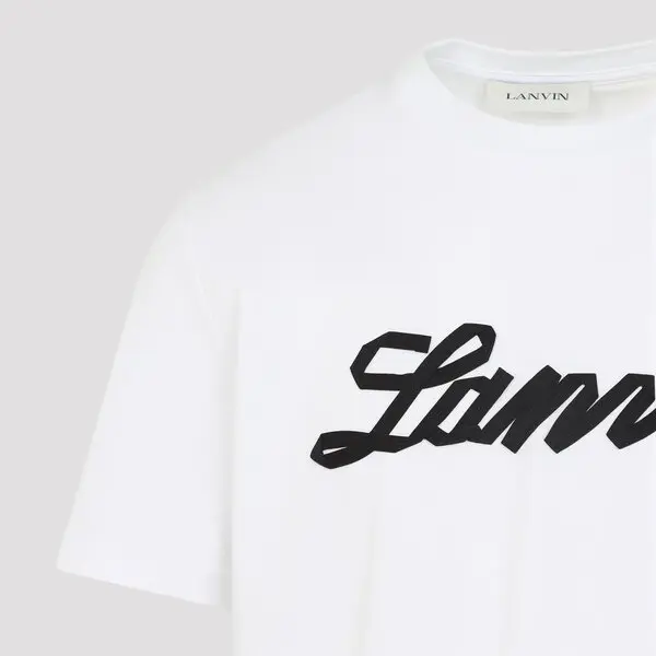 LANVIN Embroidered Logo T-shirt