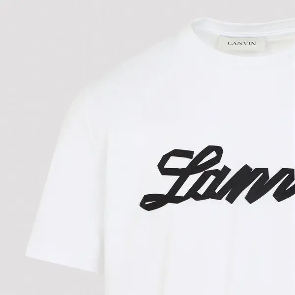 LANVIN Embroidered Logo T-shirt