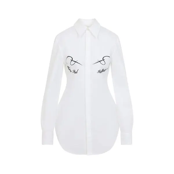 JEAN PAUL GAULTIER Needless Flock Cotton Shirt - Multicolor