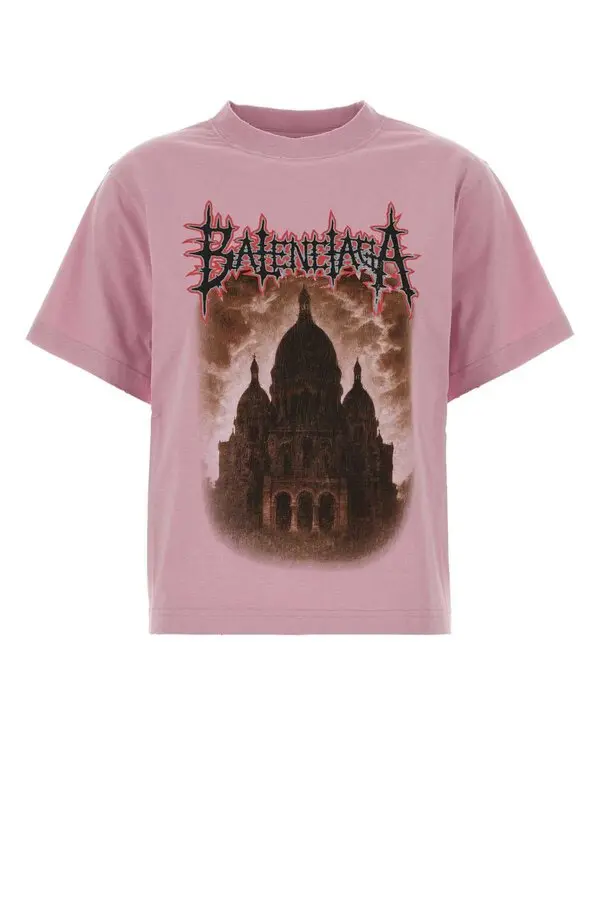 Balenciaga Cotton T-shirt - Pink