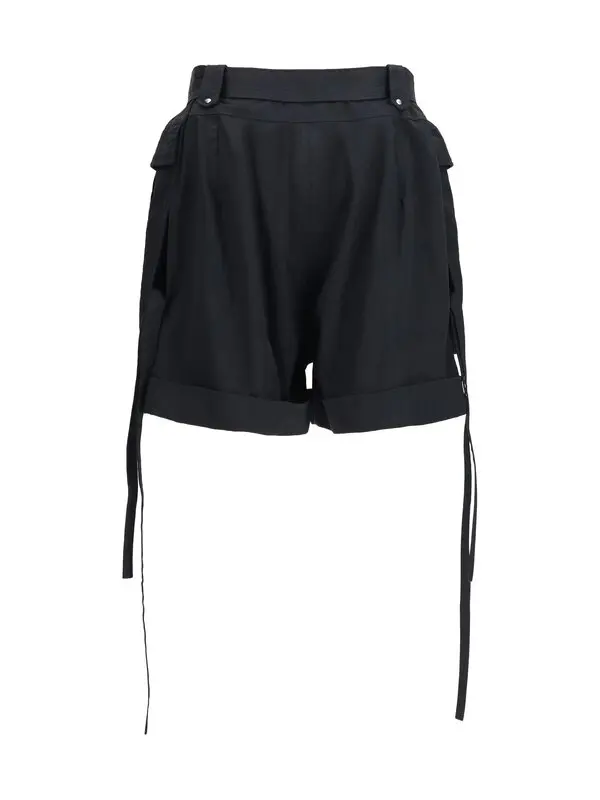 Alexander McQueen Cotton Shorts With Belt