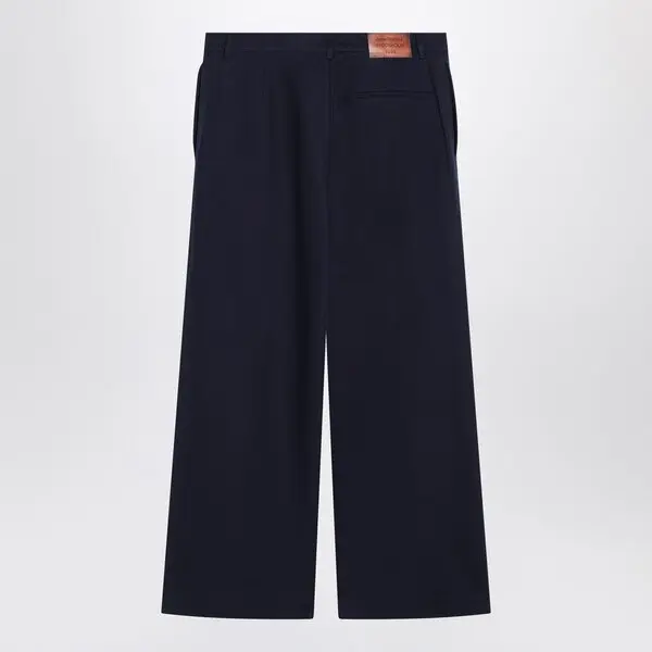 Acne Studios Navy Satin Trousers