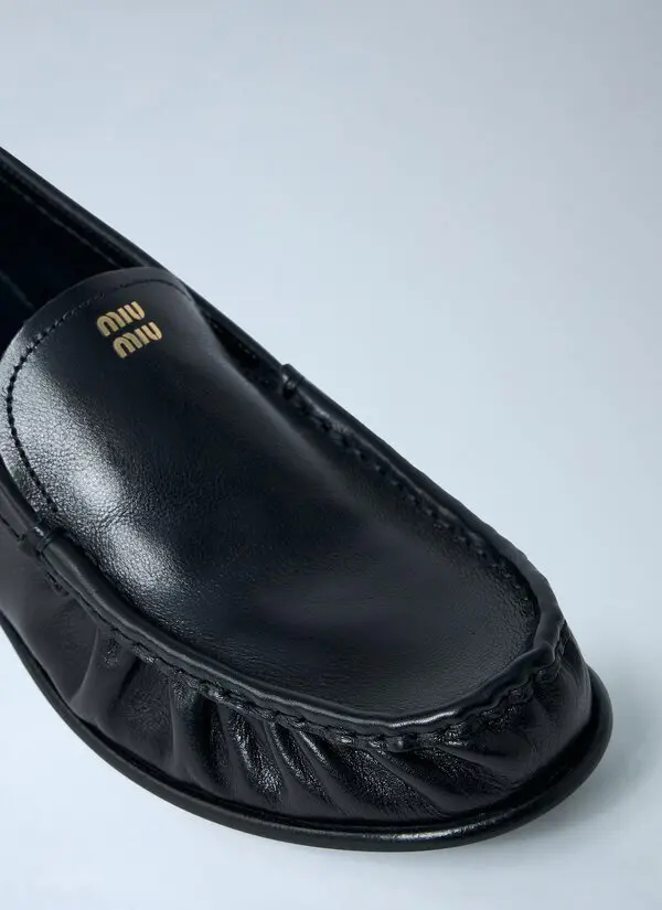 Miu Miu Leather Loafers
