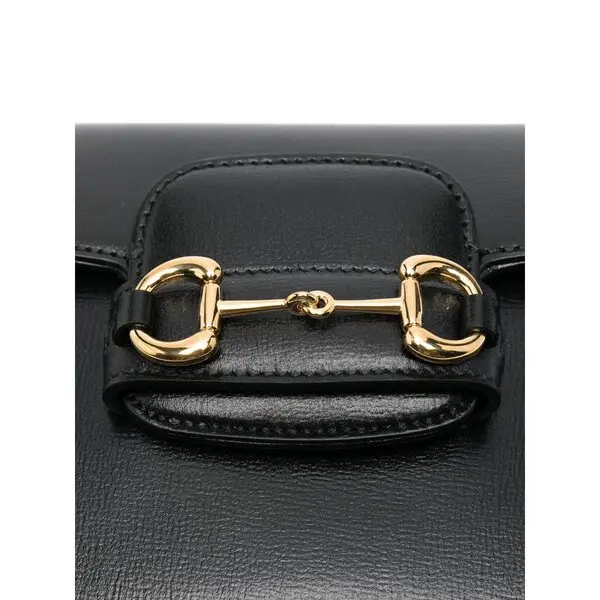 Gucci Smooth Leather Shoulder Bag - Black