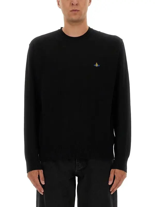 VIVIENNE WESTWOOD Alex Jersey With Logo - Black