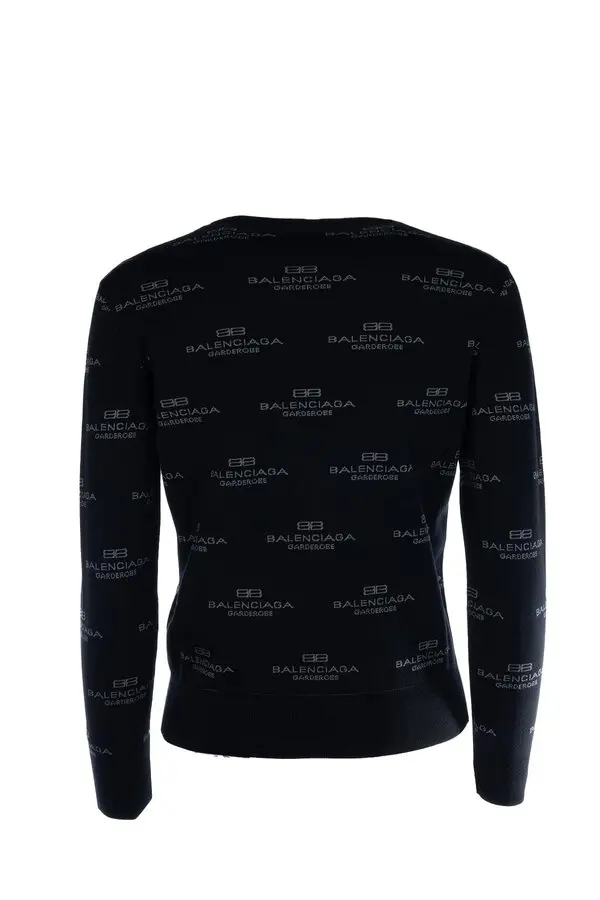 Balenciaga Logo Print Knitwear - Multicolor