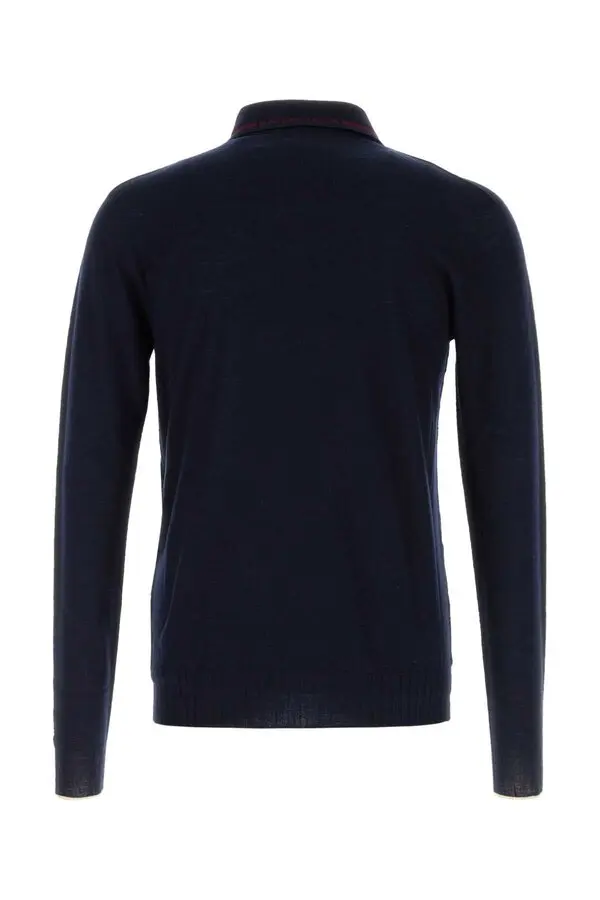 Balenciaga Midnight Wool Polo Shirt